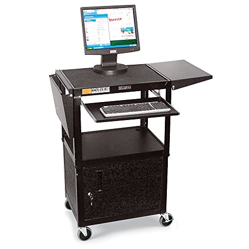 Amazon.com: Duraweld Luxor | H. Wilson Audio-Visual Deluxe Cart with ...