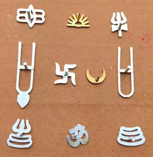 Pack of 10 TIKAL Stamp OM/SWASTIK/SURIYA : Amazon.in: Toys & Games