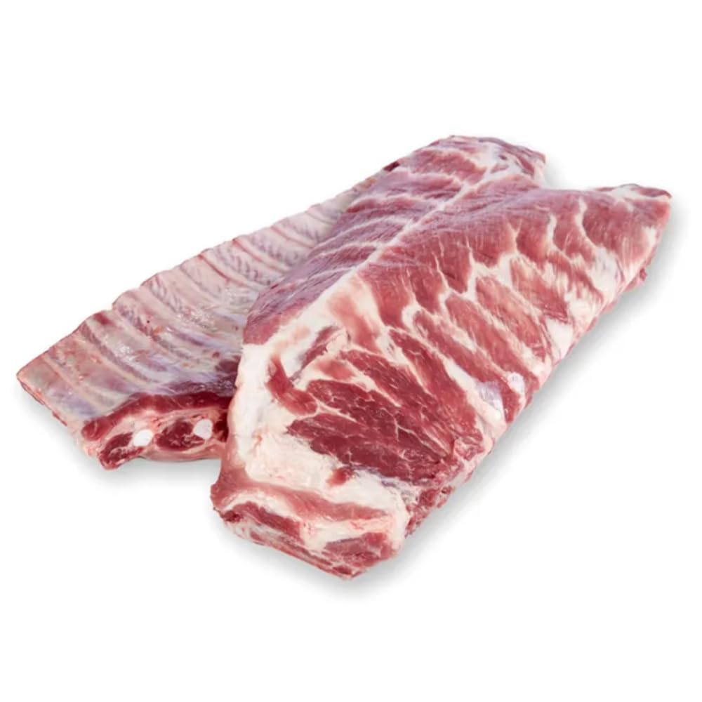 Midland Frozen Raw Standard Pork Belly Spare Ribs-1x7kg : Amazon.co.uk ...