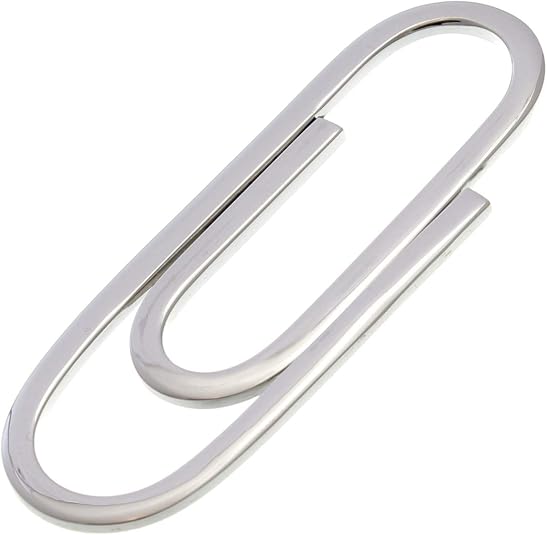 Alexander Castle Solid 925 Sterling Silver Money Clip Paperclip Design ...
