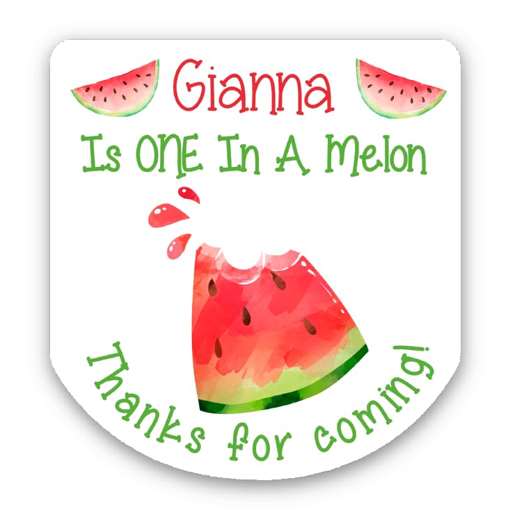 Amazon.com: Personalized Watermelon Theme Birthday Party or Baby Shower ...