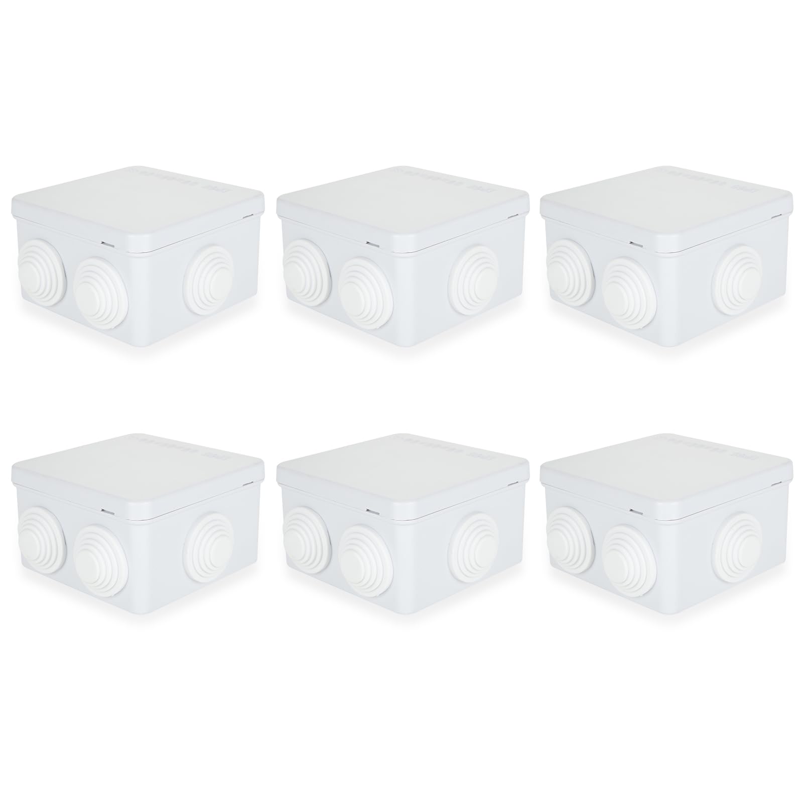 SHUESS 6 Pcs IP55 Junction Box - ABS Plastic Weatherproof Electrical ...