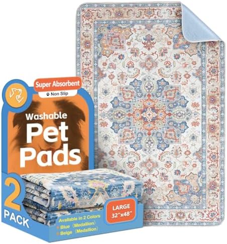 Amazon.com: MatLeya Washable Pee Pads Waterproof Mats for Dogs, Ultra ...