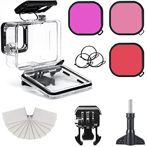 OKFUN 60M /196FT Waterproof Case for GoPro Hero 12 /11 /10 /9 Black ...