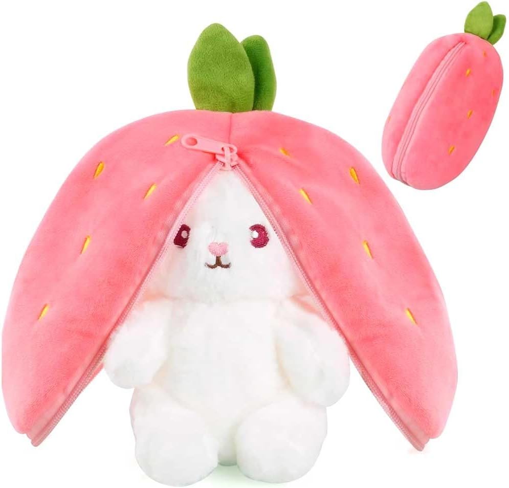 Buy Storescent Reversible Strawberry Rabbit Bunny Plush Toys with ...