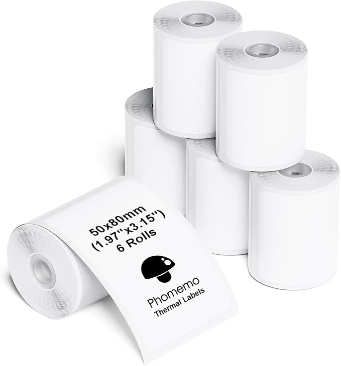 Phomemo Multifunctional Thermal Label Paper for M110/M200/M220/M221 ...