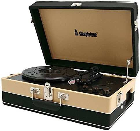 Steepletone SRP05TT Stand Alone 3 Speed Record Player with MW-FM Radio ...