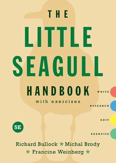 Amazon.com: The Little Seagull Handbook With Exercises: 9781324060130 ...