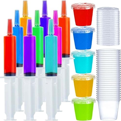 Amazon.com: 50 EZ-Squeeze Jello Shot Cups With Lids - 2 oz Max Capacity ...