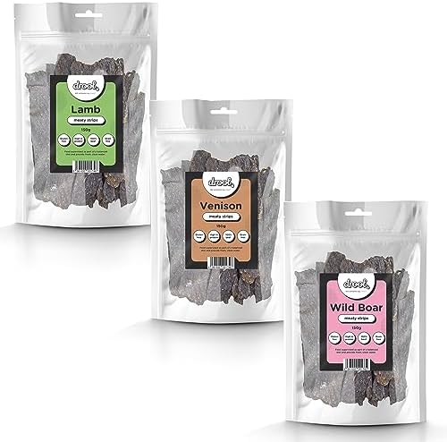 Drool Pet Products 100% Pure Dried Fresh Meat Lamb Venison & Wild Boar ...