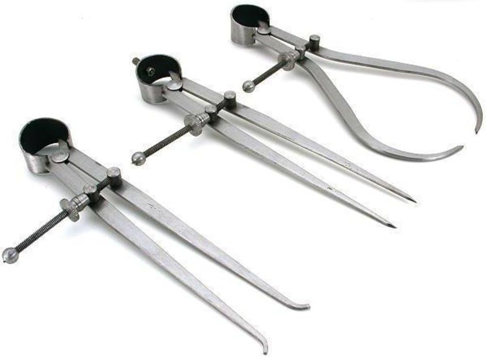 Amazon.com: 3 Pieces Spring Caliper Set - Inside, Outside & Divider 6 ...