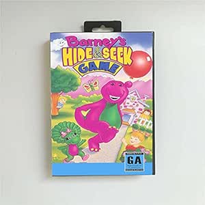 Barney's Hide & Seek Game USA Cover With Retail Box 16 Bit MD Game Card ...