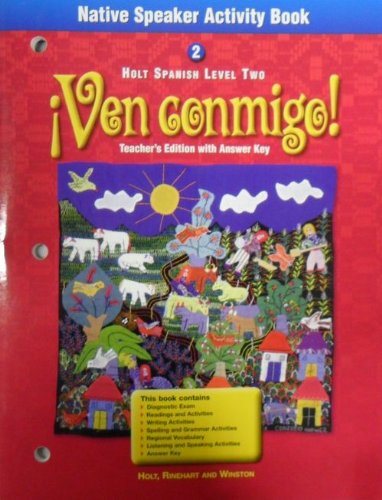 Amazon.com: Native Speaker Activity Book Spanish 2 (Ven conmigo ...