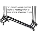 Amazon.com: Only Hangers Commercial Grade Rolling Z Rack with Nesting ...