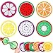 Amazon.com: CroBlissful 24 Pcs Foldable Flying Disc Fans 9.84'' Fruit ...