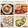 Amazon.com: 7 Pcs Pasta Making Tool Set Include (Wooden Cutter、Rolling ...