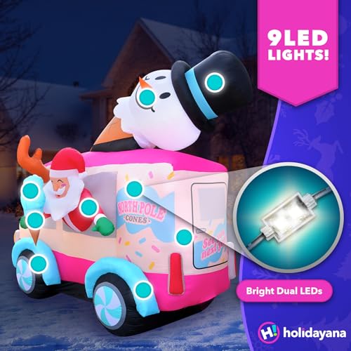 Snapklik.com : Holidayana Christmas Inflatables Large 8ft Tall Santa ...