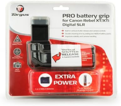 Amazon.com : Targus TG-BGXTI Battery Grip for Canon Rebel XT/XTi ...