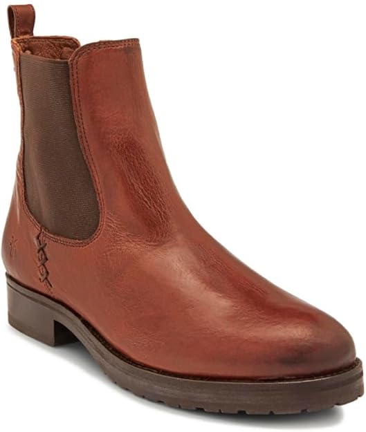 Amazon.com: Frye Melissa Double Sole Chelsea Boots for Women - Rugged ...