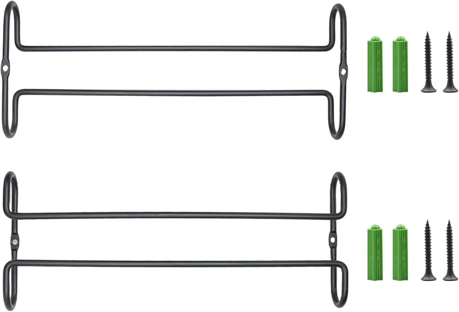 Amazon.com: MOCOUM 2 Pack 15.6" Wine Glass Rack Under Cabinet Stemware ...