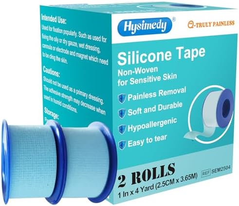 Amazon.com: Nexcare Sensitive Skin Tape, 1 in x 4 yds, 2 Count (Pack of ...