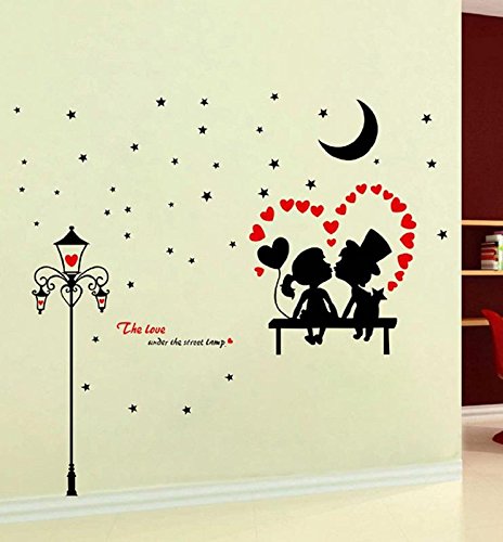 Buy Sticker Studio Star Couple Love Wall Sticker (PVC Vinyl,Size -121 ...