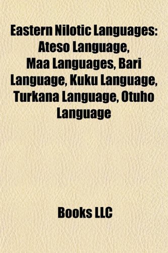 Eastern Nilotic Languages: Teso Language : Llc, Books: Amazon.es: Libros