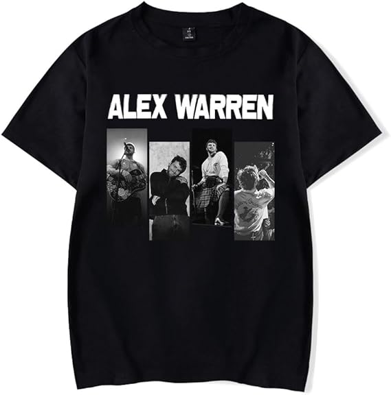 Alex Warren Merch Photo T-Shirt Fashion Tee Men Women Short Sleeve ...