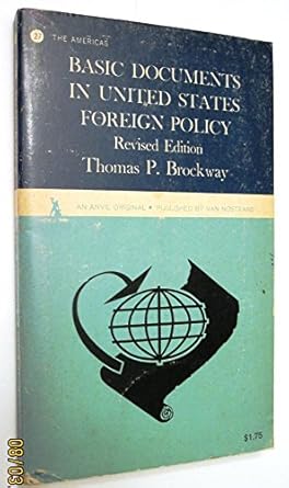 Basic documents in United States foreign policy - Livros na Amazon Brasil