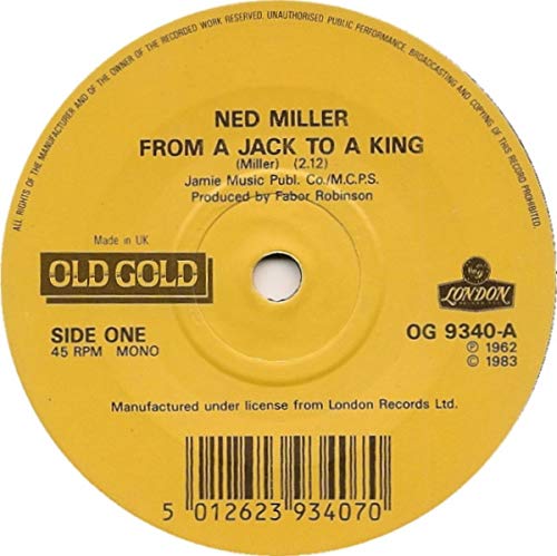 Ned Miller - From A Jack To A King / Do What You Do Do Well : Ned ...