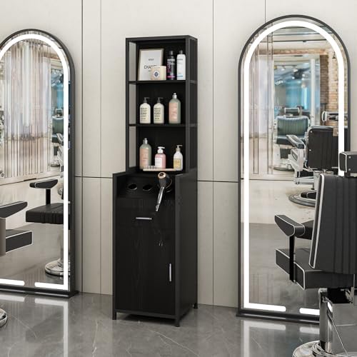 Amazon.com: mefeir Salon Station, Barber Hair Stylist Storage Cabinet ...