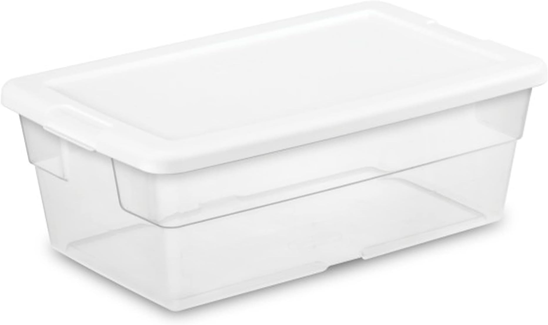 Amazon.com: Sterilite 6 Quart Clear Plastic Stackable Storage Container ...