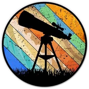 Amazon.com: Telescope Stickers - 2 Pack of 3" Stickers - Waterproof ...