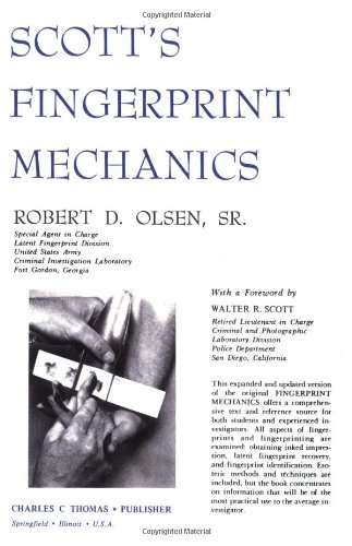 Scotts Fingerprint Mechanics: Robert D Olsen Sr.: 9780398063085: Amazon ...