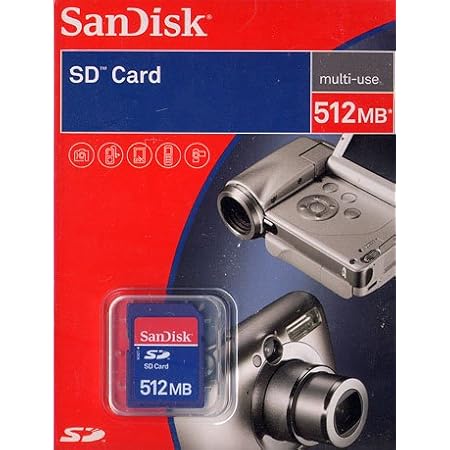 Amazon.com: SanDisk SD - Flash Memory Card - 512 MB - SD : Electronics