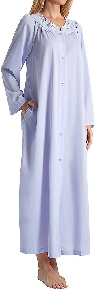 Shadowline womens Women's Long Sleeve Button Down Robe