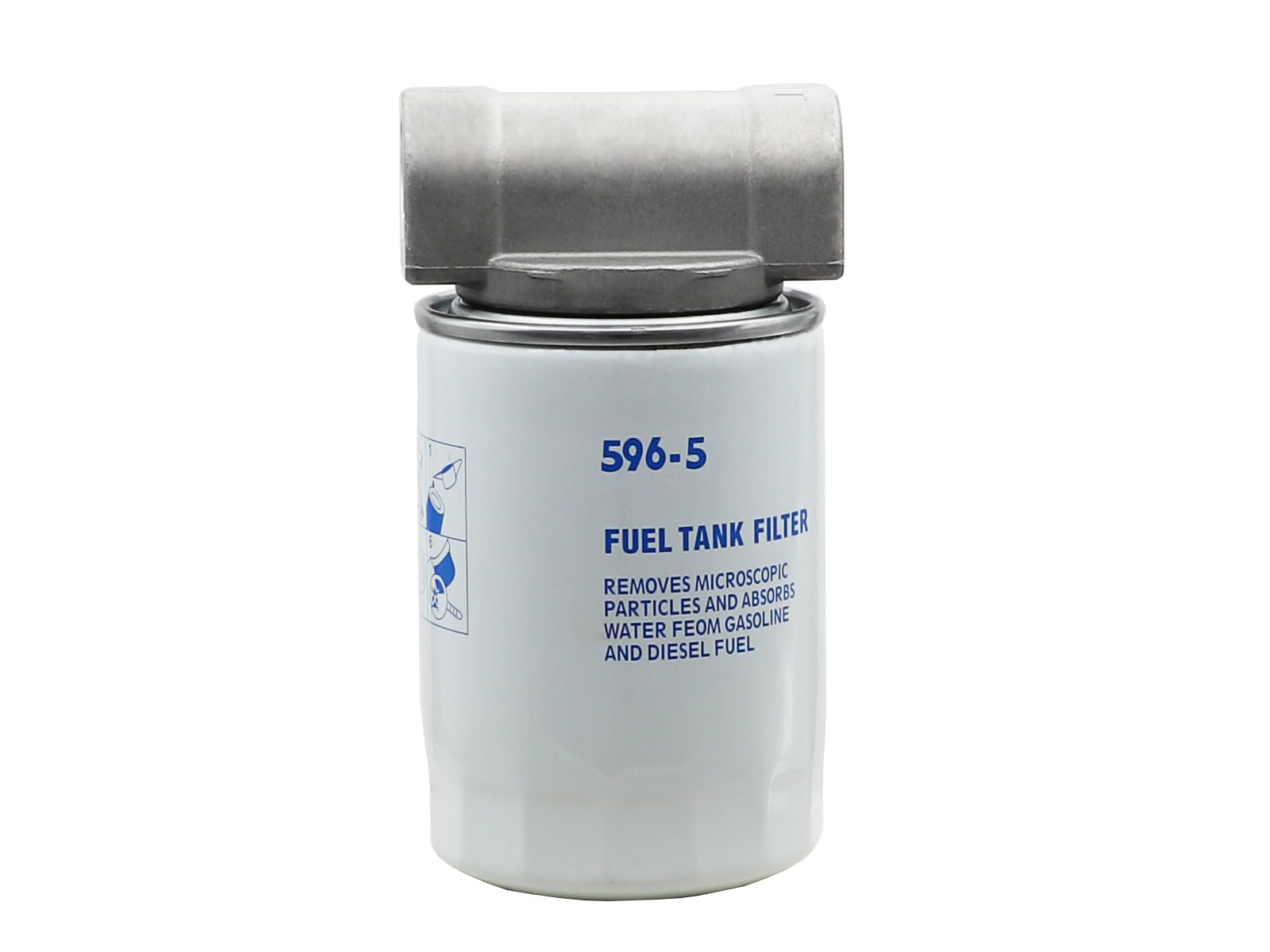 Amazon.com: 596-5 water block fuel tank filter with 1" NPT Top Cap, 596 ...