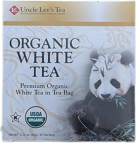 Amazon.com: Uncle Lee's Tea Organic White Tea, 40 Tea Bags, 2.26 oz (64 ...