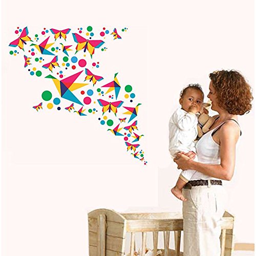 Buy Decals Design 'Origami Birds' Wall Sticker (PVC Vinyl, 50 cm x 70 ...