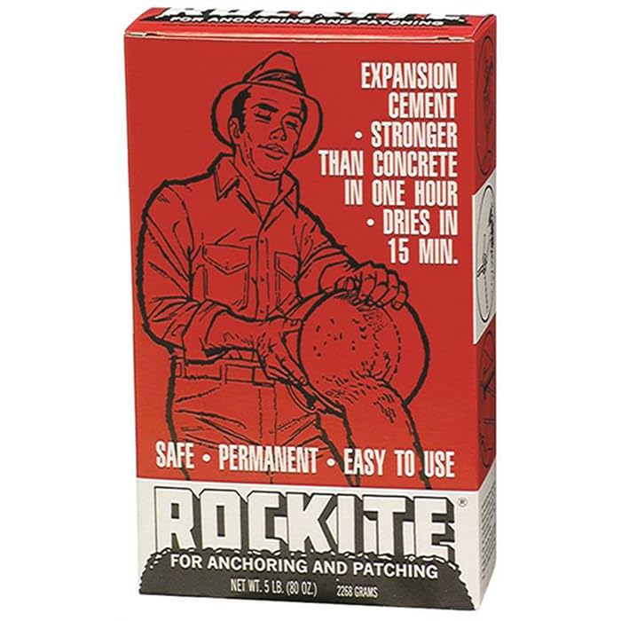 2-Pack of 5 lb Hartline 10005 Rockite Pourable Anchor & Patch Cement ...