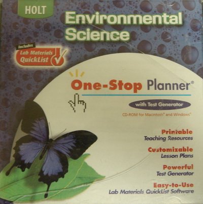 Holt Environmental Science: One-Stop Planner CD-ROM with Test Generator ...