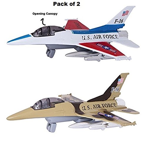 Playking Fly Tiger Die Cast Metal 4th Gen Jet Fighter - *Pull Back ...