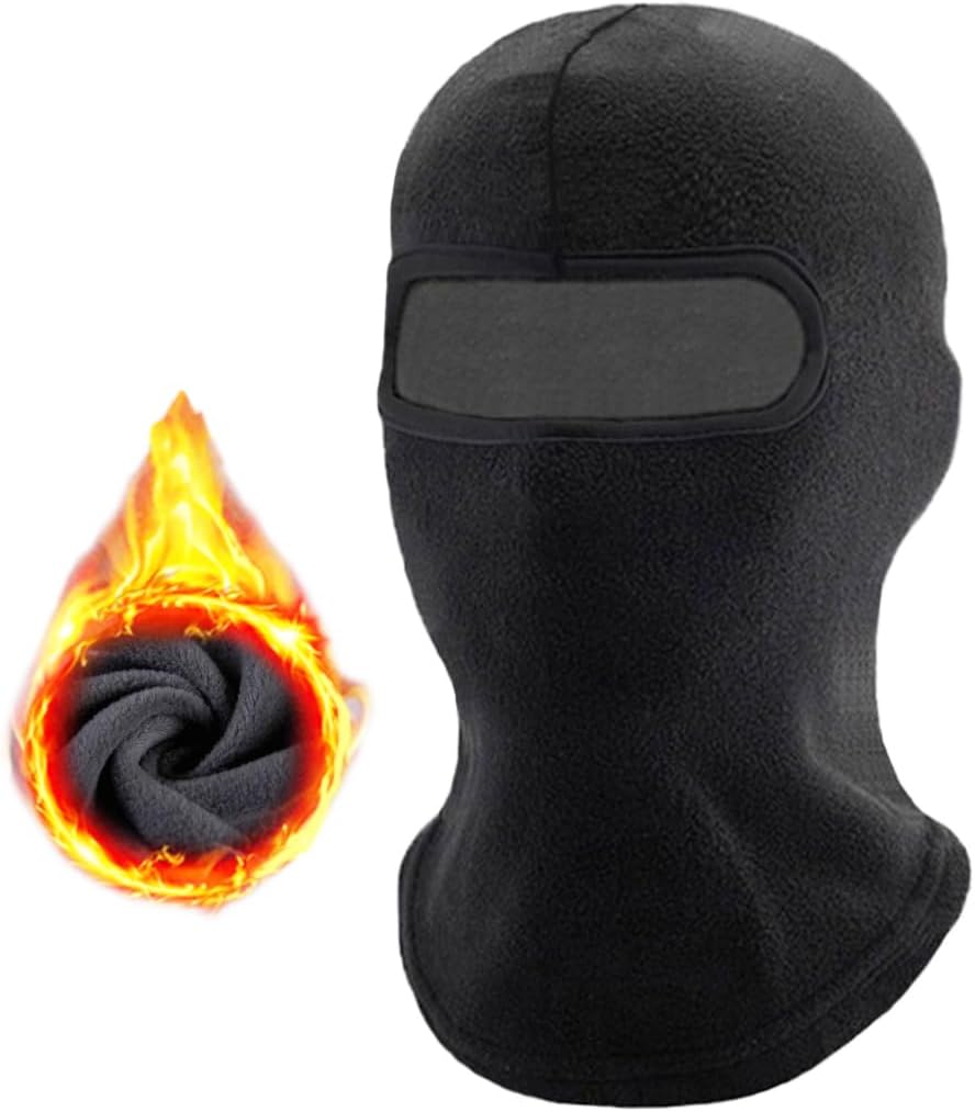 Balaclava Ski Mask Winter Head Mask Thick Warm Fleece Full Face Cover ...