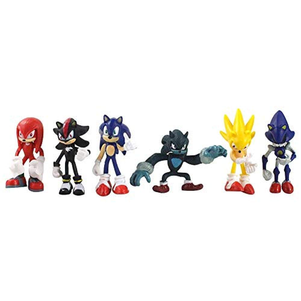 Buy Maziner sonic figures 6pcs/lot Sonic Action Figure Anime Sonic ...