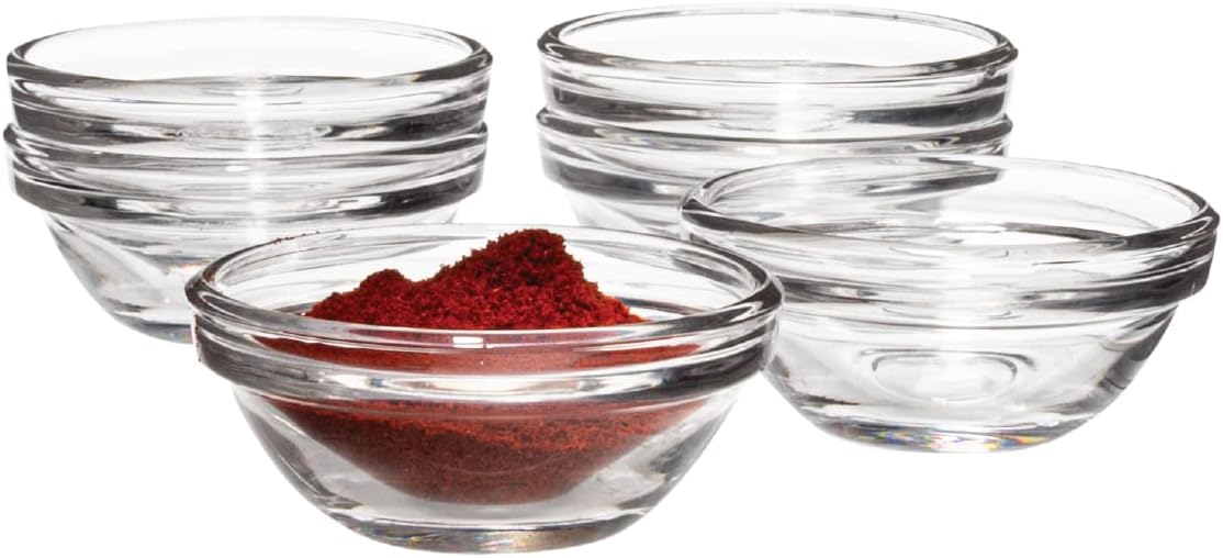 Amazon.com: beroca Mini Glass Bowls, 3in 2.5oz Small Prep Bowl, 10 pcs ...