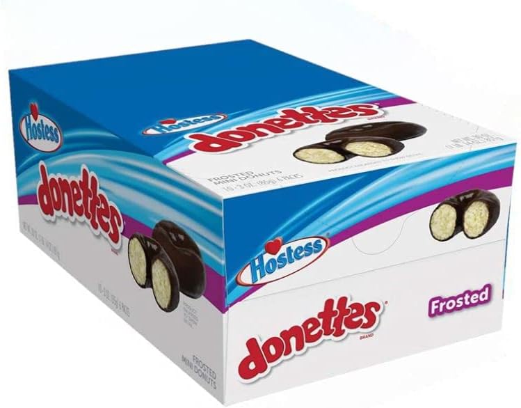 Amazon.com: Hostess Donettes Mini Donuts, Chocolate, 3.7 Ounce, 10 ...