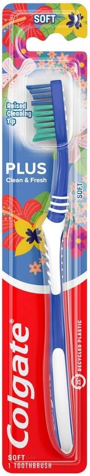 Amazon.com : Colgate Plus Toothbrush Soft - 1 ct : Health & Household