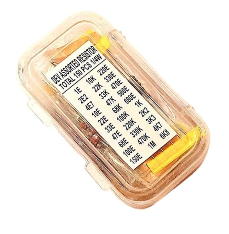 ESPtronics 1 Pc Resistance Box All Value Resistor 150 Pcs Resister Kit ...