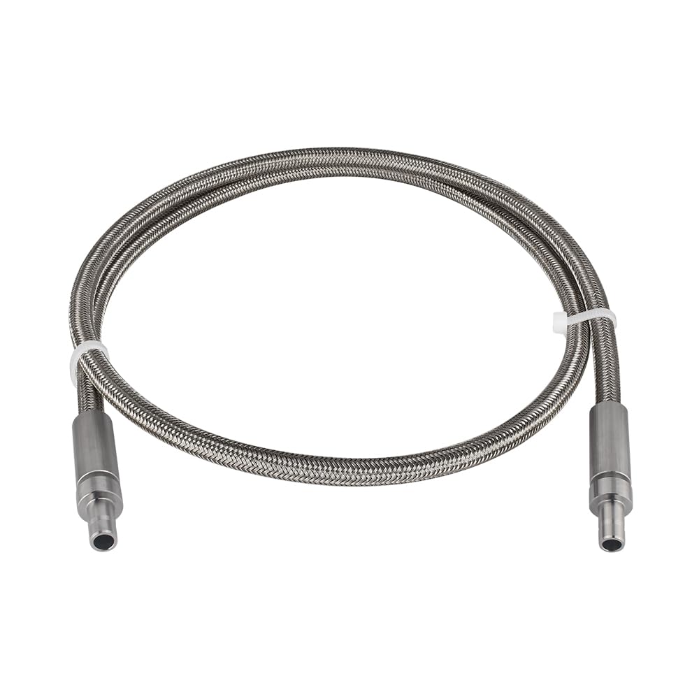 Amazon.com: FITOK PTFE-Lined Stainless Steel Braided Hose 1/4" Nominal ...