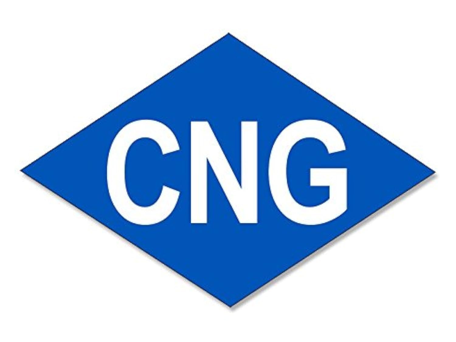 Amazon.com - Blue Diamond Shaped CNG Logo Sticker (Compressed Natural ...